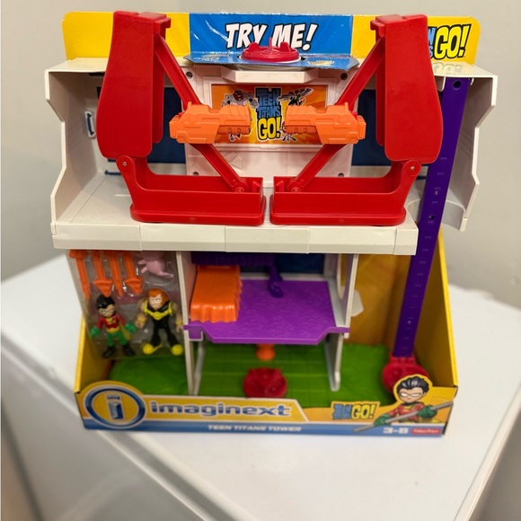 Toys | 216 Mattel Imaginext Teen Titans Go Tower Clubhouse Playset ...